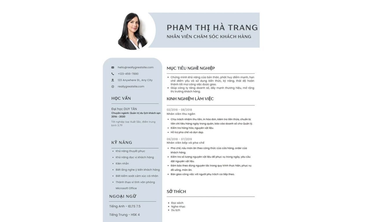 Bí kíp viết CV chăm sóc khách hàng chuẩn nhất 2026